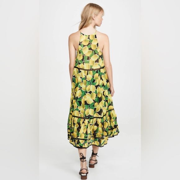 FARM Rio | Dresses | Farm Rio Lemon Print Maxi Dress | Poshmark